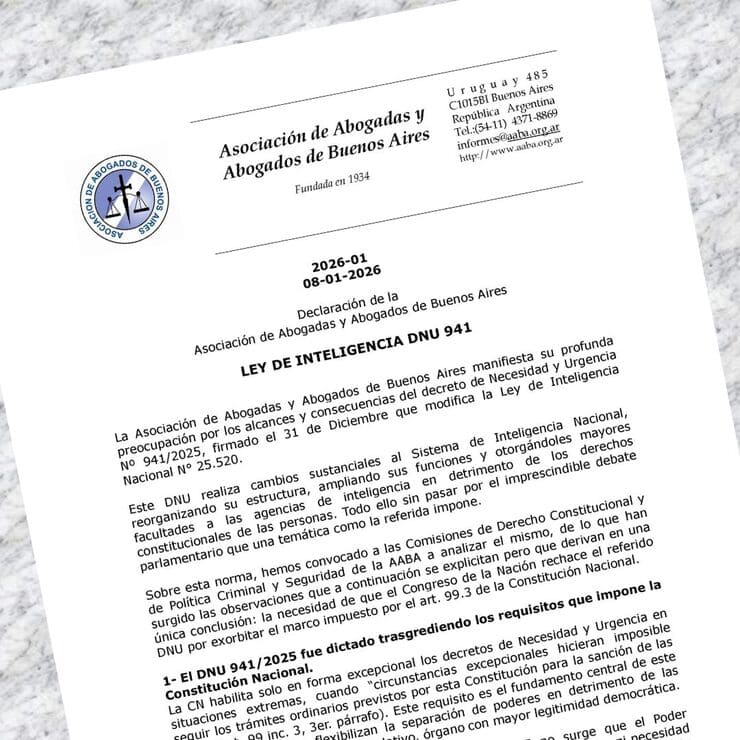 Ley de Inteligencia DNU 941 – Asociación de Abogadas y Abogados de ...